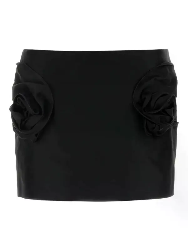 Magda Butrym Rose-embellished Mini Skirt