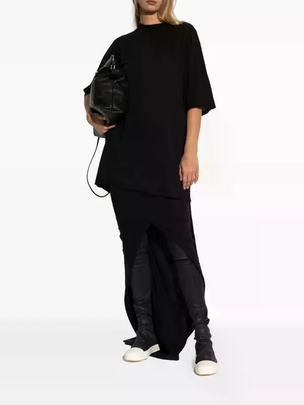 Rick Owens Short-sleeve Draped-hemline Top