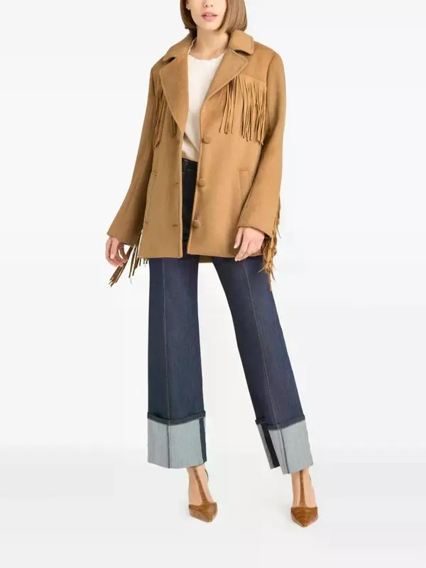 Cinq À Sept Fringe-detailed Button Coat