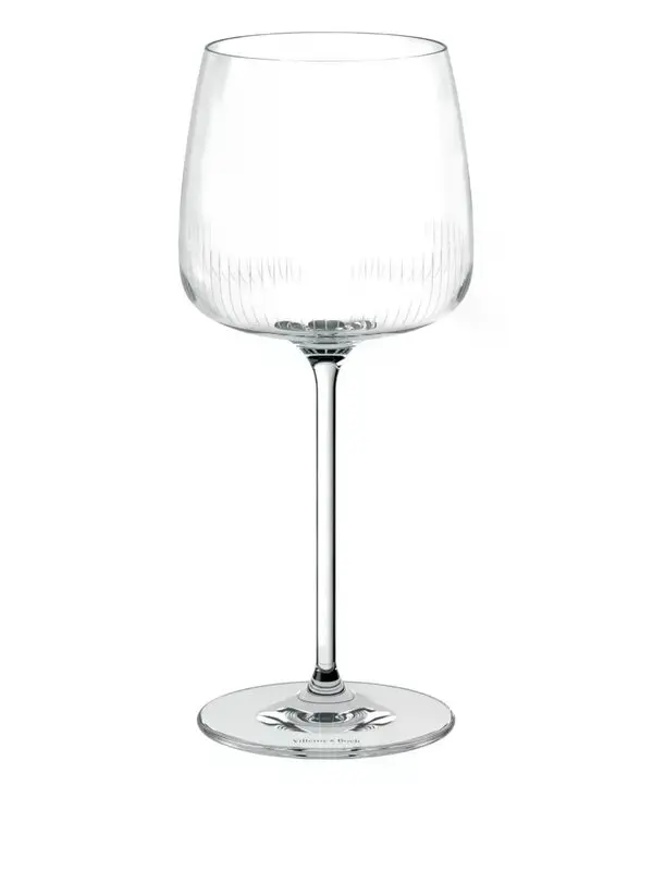 VILLEROY & BOCH Linear-etched Wine Glasses - White