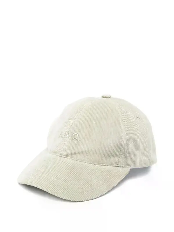 A.p.c. Charlie Corduroy Baseball Cap - Green