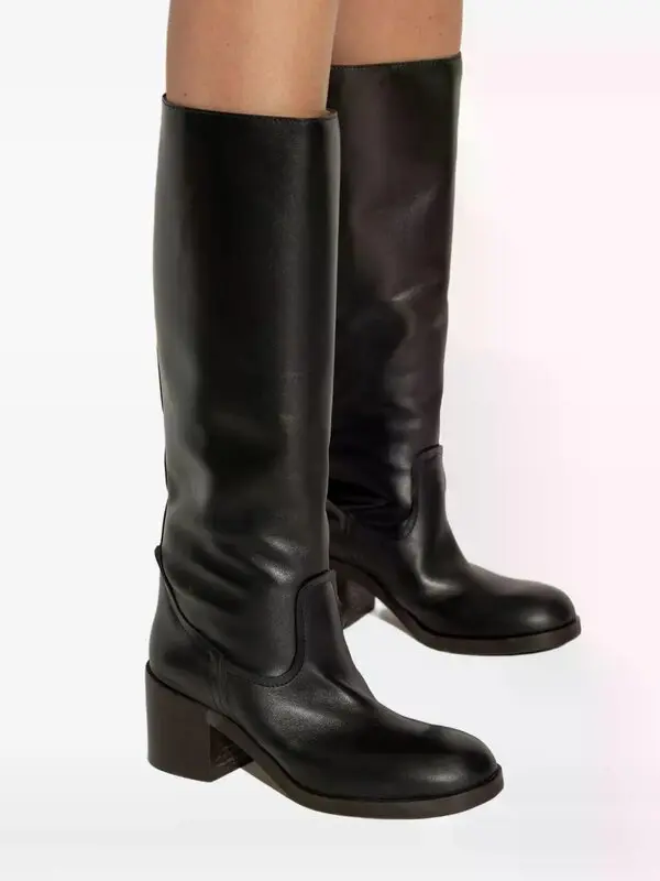ODISSI 70mm Leather Knee-high Boots