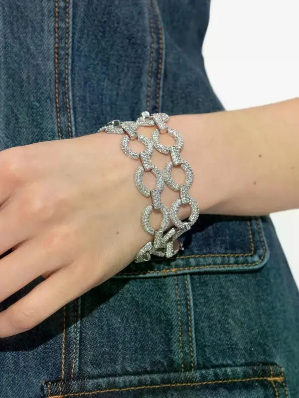 SELF-PORTRAIT Crystal-embellished Chain Bracelet