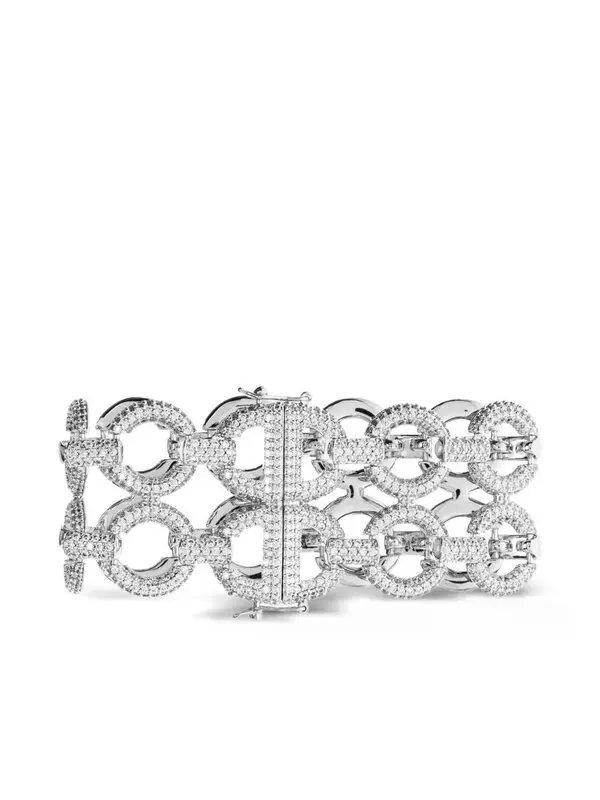 SELF-PORTRAIT Crystal-embellished Chain Bracelet