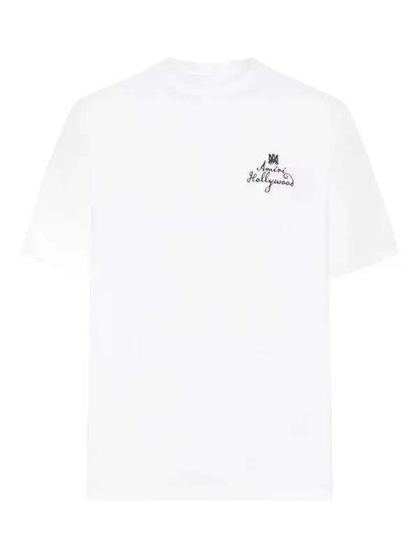 Amiri Embroidered-logo T-shirt - White