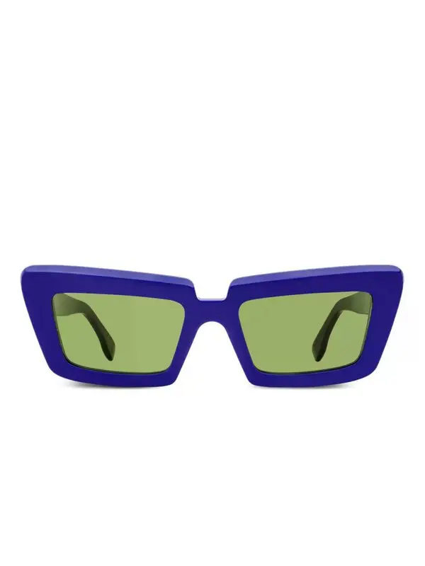 RETROSUPERFUTURE Coccodrillo Pointed-edge Sunglasses - Blue
