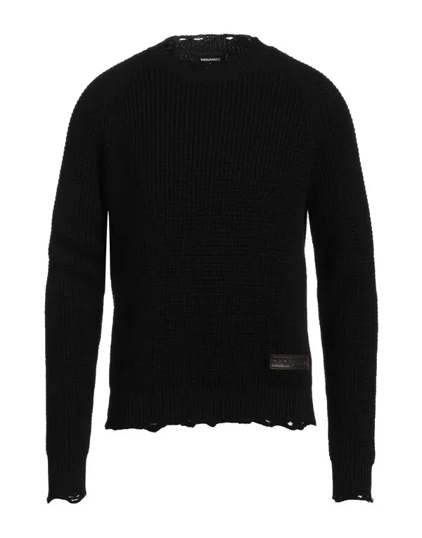 Dsquared2 Military Wool Sweater - Black