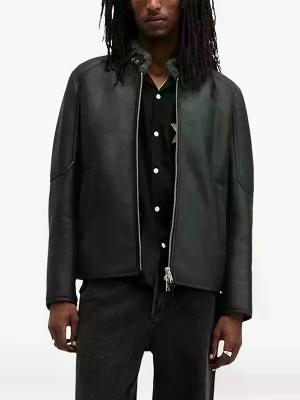 ALLSAINTS Leather Zip-front Jacket