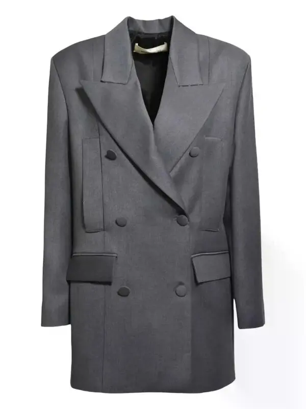 NINEMINUTES Double-breasted Tailored Coat