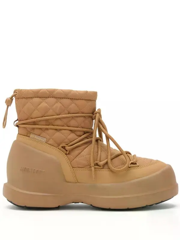 Moon Boot Mezzaluna Quilted Rain Boots - Neutrals