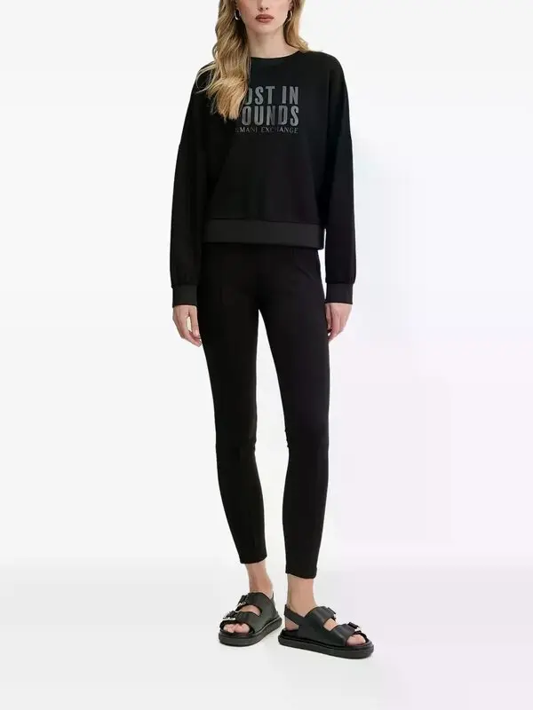 Armani Exchange Ribbed Crew-neck Sweatshirt