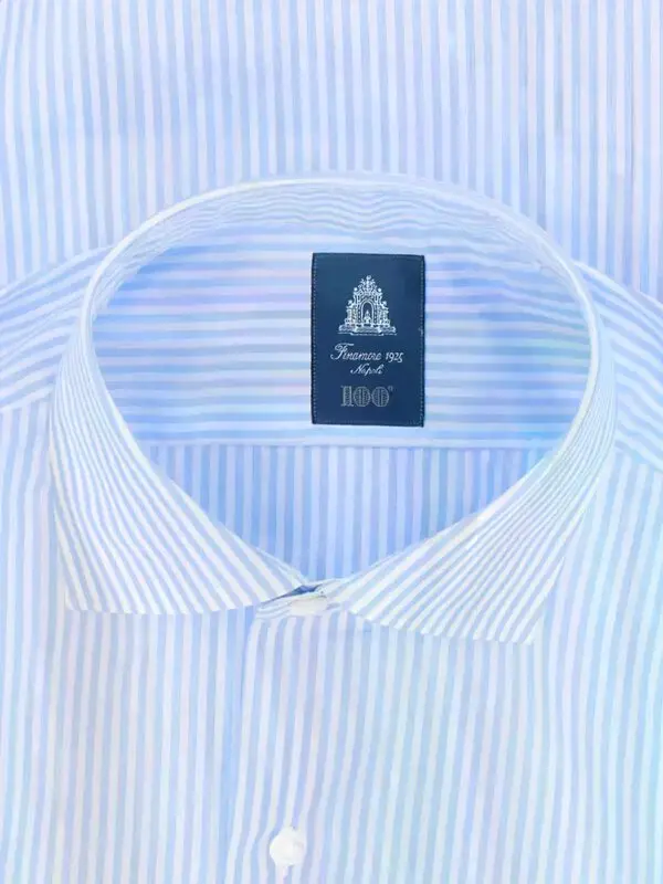 FINAMORE 1925 Striped-pattern Shirt - Blue