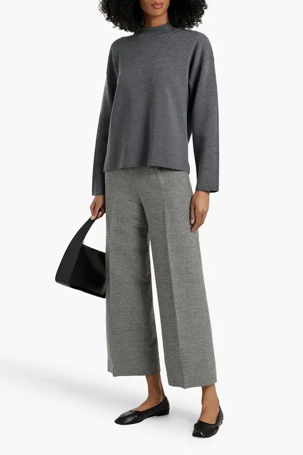 TOTEME Wool-blend Wide-leg Trousers