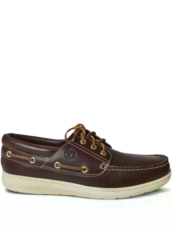Timberland Leather Lace-up Loafers - Brown