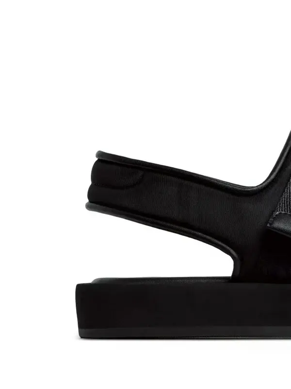 12 STOREEZ Touch-strap Sandals - Black