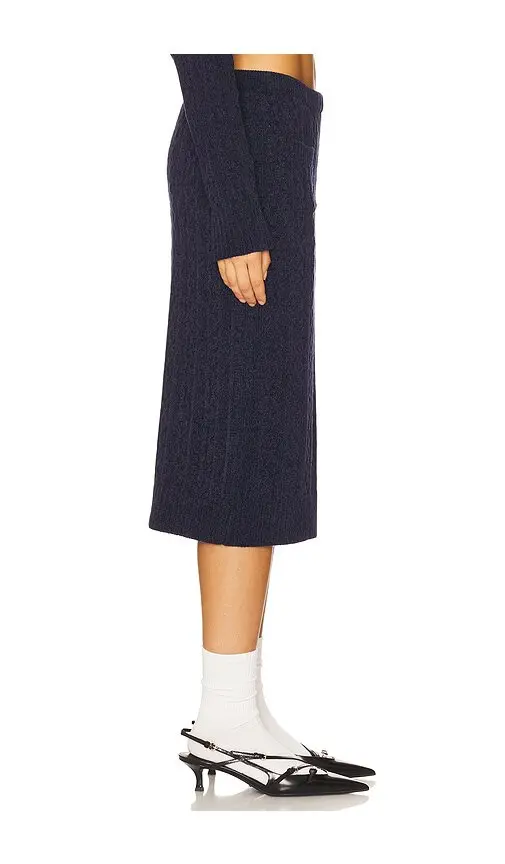 We11Done Cable Knit Midi Skirt