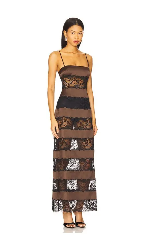 seroya brown dress Myla Mini Dress – Retrofete main image 1