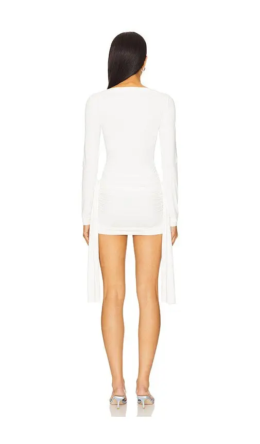 lioness white long sleeve dress LIONESS x REVOLVE Glory Mini Dress in White