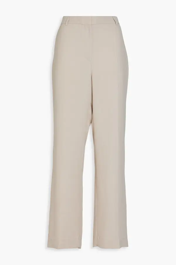 TOTEME Crepe Straight-leg Pants - Beige