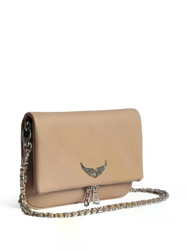 Zadig&Voltaire Rock Leather Clutch - Neutrals