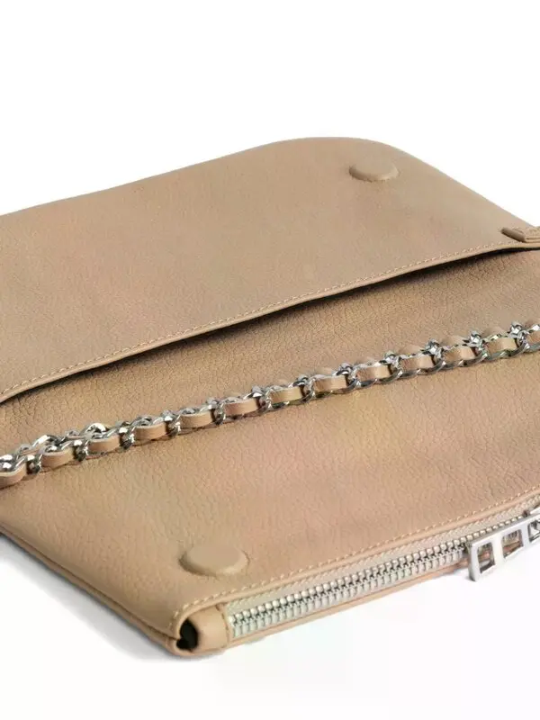 Zadig&Voltaire Rock Leather Clutch - Neutrals