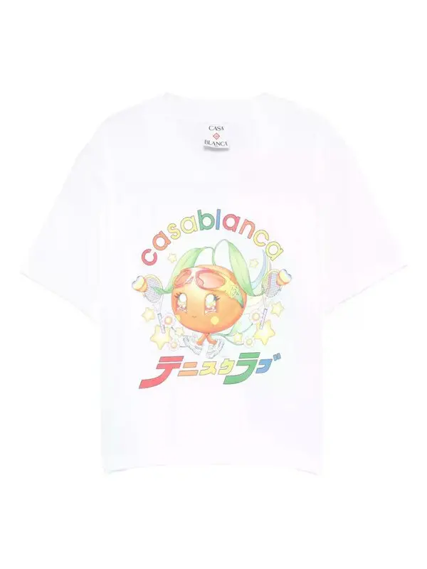 Casablanca Graphic Print T-shirt - White
