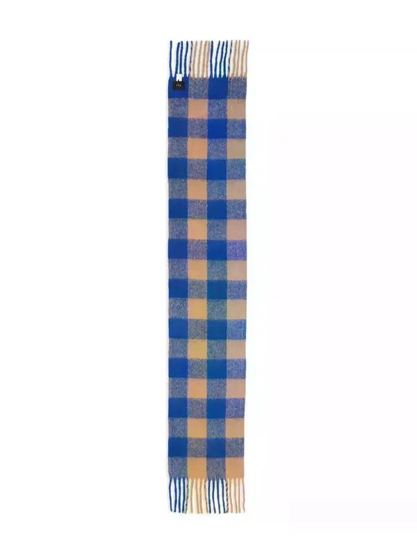 Rails Gingham-check Fringed Scarf