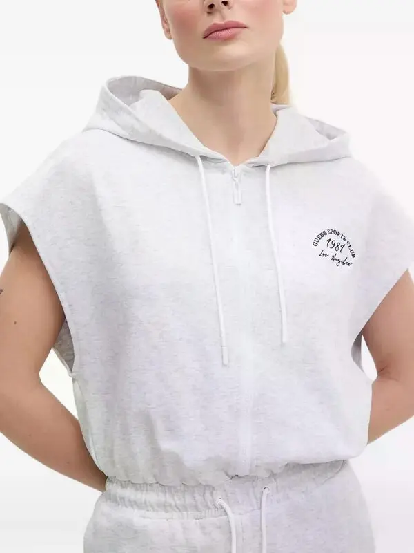 Guess Zip-front Hooded Playsuit