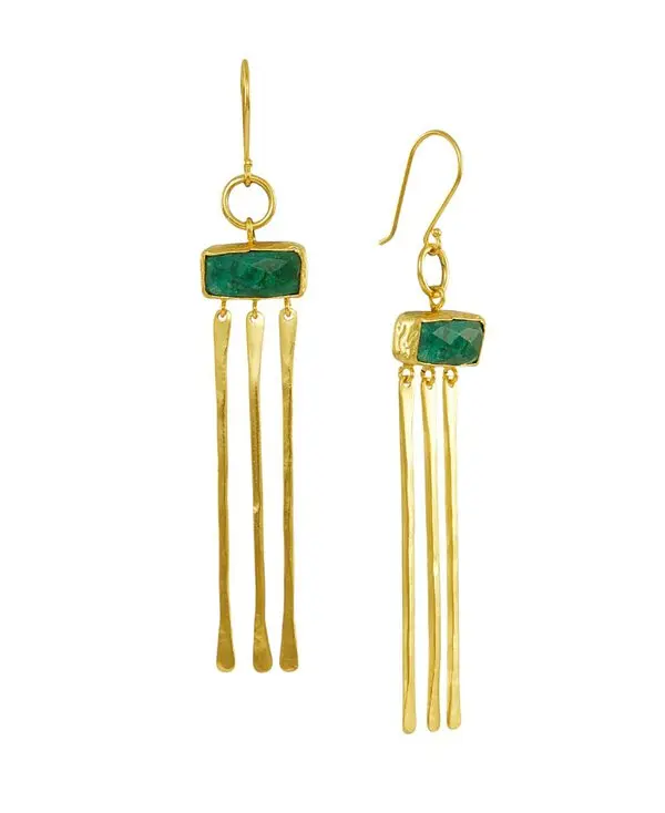 OTTOMAN HANDS Yasmin Labradorite Drop Earrings - Green