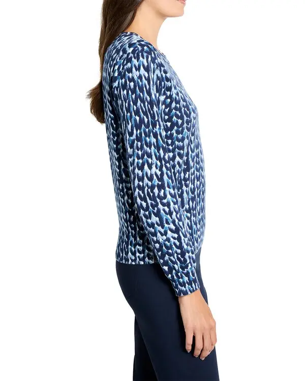 NIC+ZOE Knit Stitch Sweater - Blue Multi