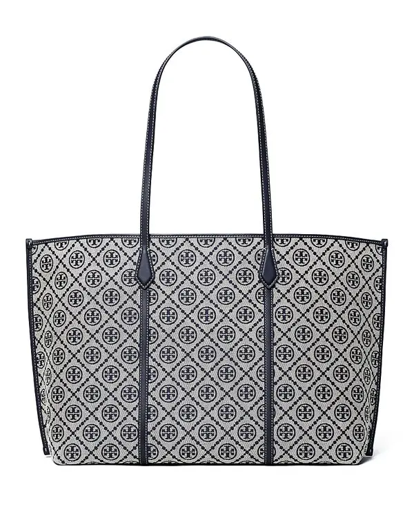Tory Burch Perry T Monogram Tote - Tory Navy