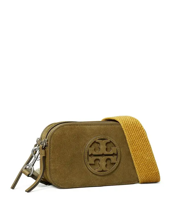 Tory Burch Miller Mini Suede Crossbody - Deep Olive