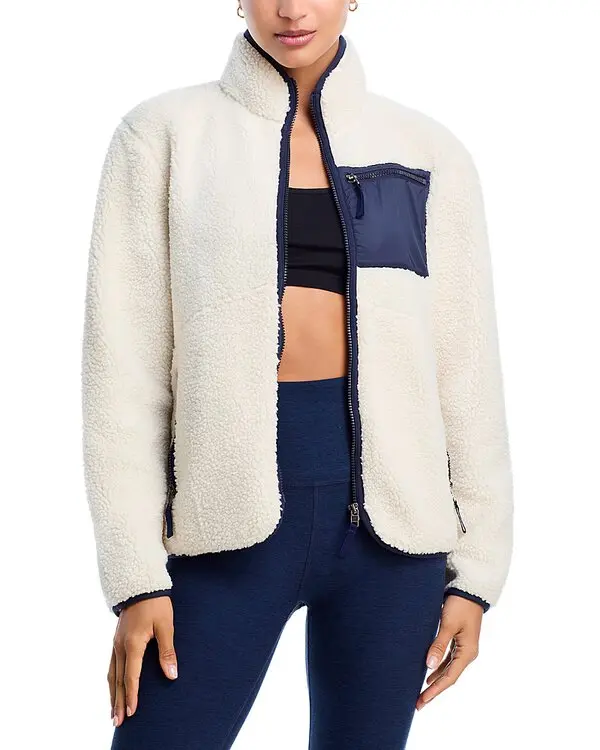 Splits59 Harris Sherpa Jacket - Creme/indigo