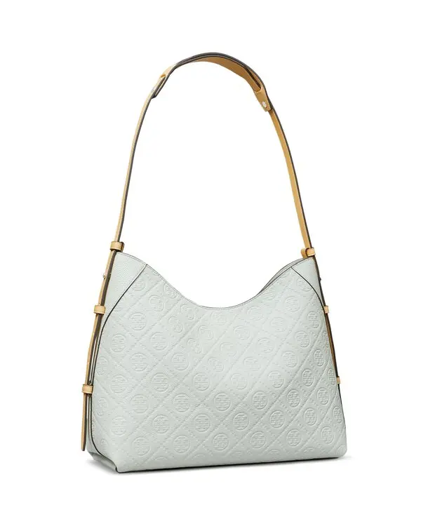 Tory Burch T Monogram Soft Pebble Medium Shoulder Bag
