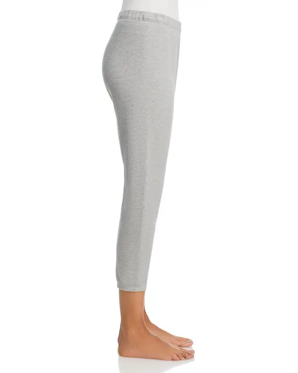 Aqua Avery Crop Sweatpants - Heather Grey