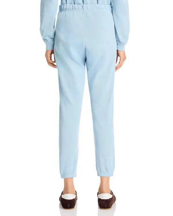 Aqua Avery Cropped Sweatpants - Stormy Blue