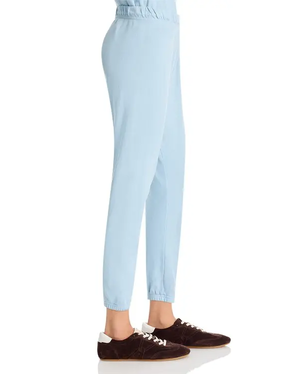 Aqua Avery Cropped Sweatpants - Stormy Blue