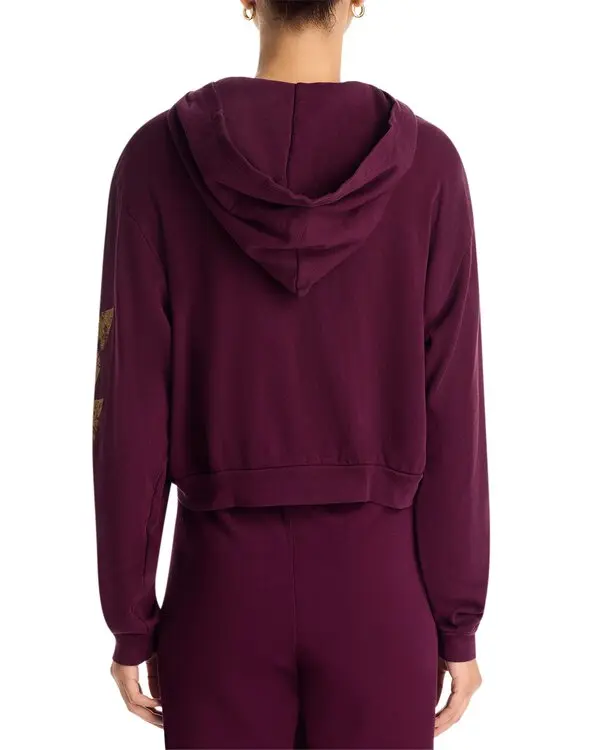 Aqua Mia Zip Hoodie - Cherry Lacquer