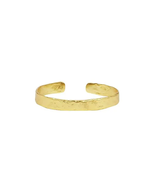 OTTOMAN HANDS Dela Textured Cuff Bracelet - Gold