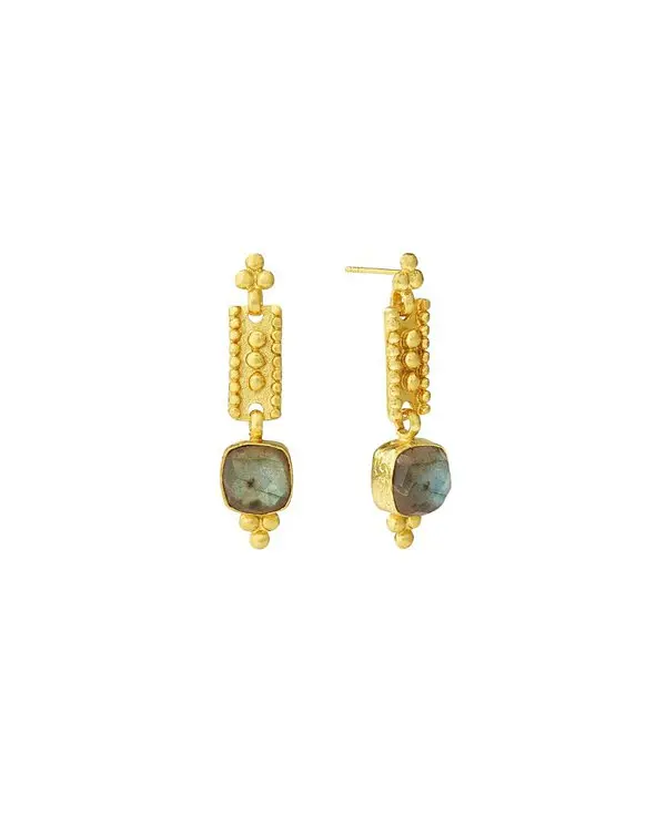 OTTOMAN HANDS Shahrzad Labradorite Drop Earrings - Gold