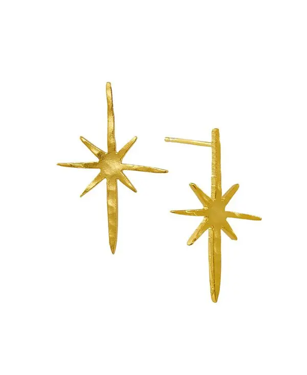 OTTOMAN HANDS Northern Star Stud Earrings - Gold
