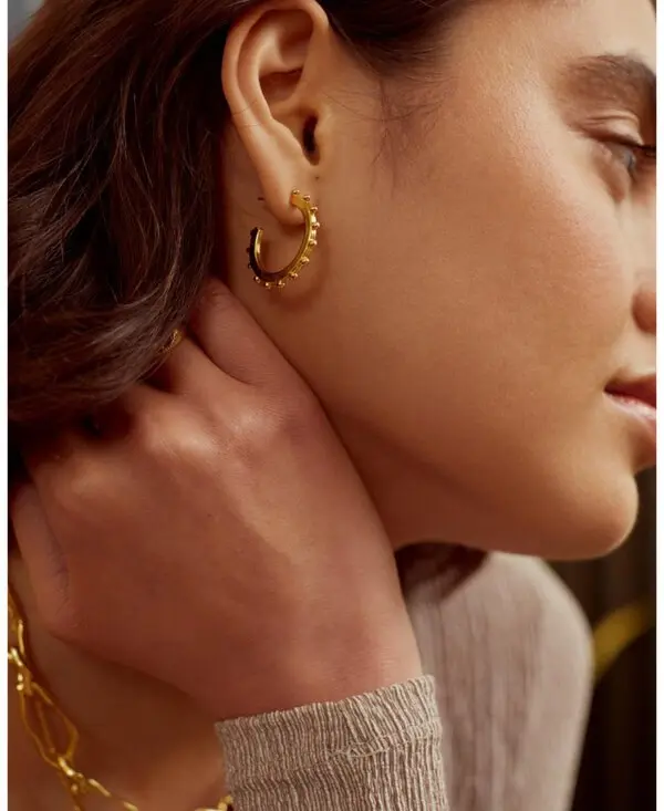 OTTOMAN HANDS Aida Hoop Earrings - Gold