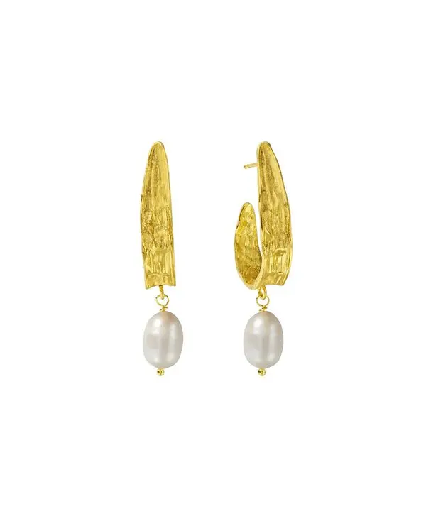 OTTOMAN HANDS Judy Statement Hoop Earrings - Gold