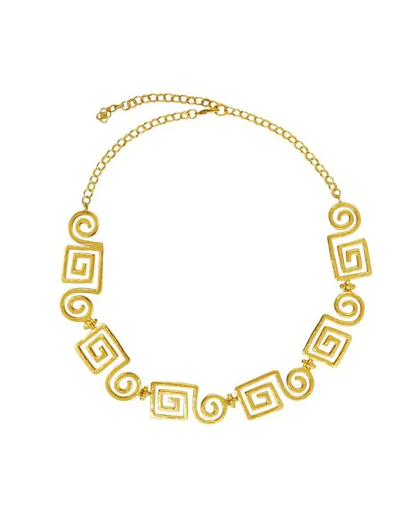 OTTOMAN HANDS Geometric Spiral Necklace - Gold