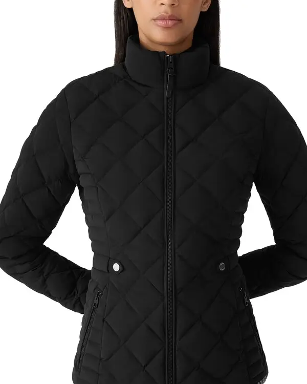 Mackage Diamond Quilted Down Puffer Jacket - Black