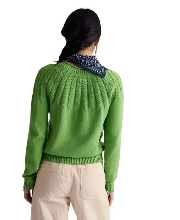 SEASALT CORNWALL Stone Chat Pullover Sweater - Clover Leaf