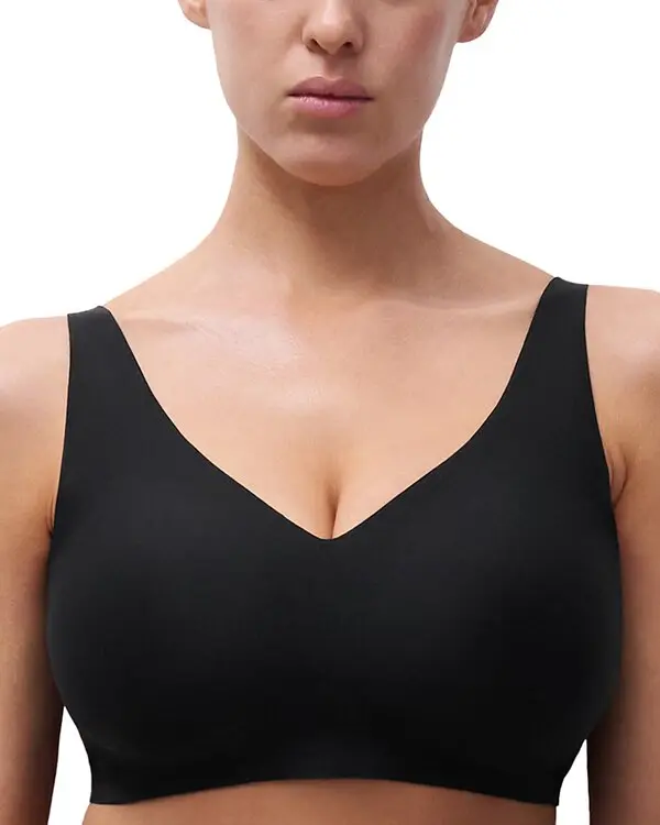 Chantelle V Neck Support Bra - Black