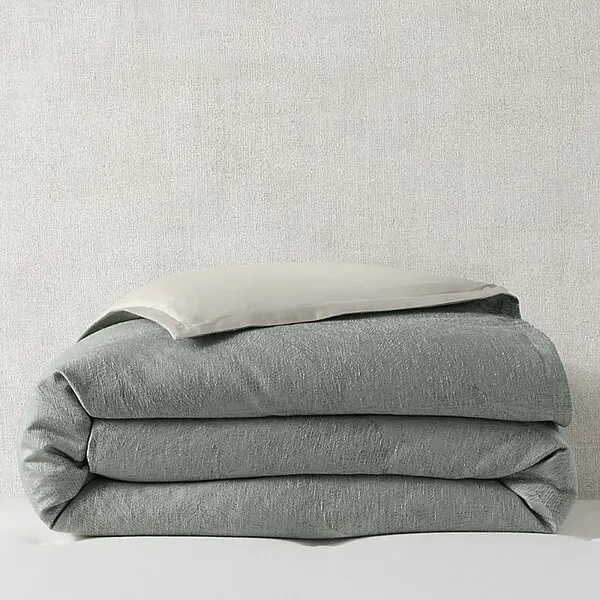 HUDSON PARK COLLECTION Gingko Strie Duvet Cover, King Exclusive - Green