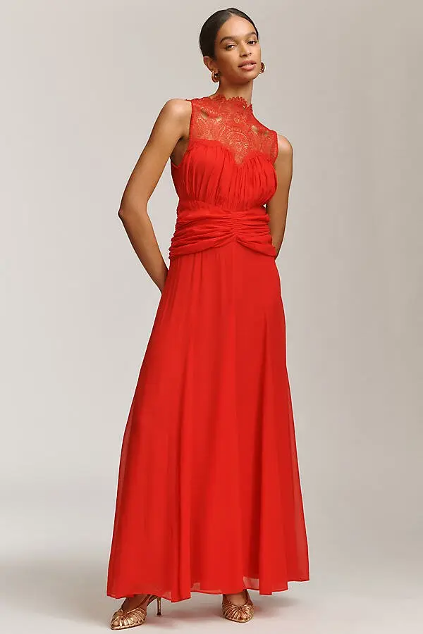 chinese dress ladies SHONA JOY SIMONA LACE SLIP MAXI DRESS main image 1