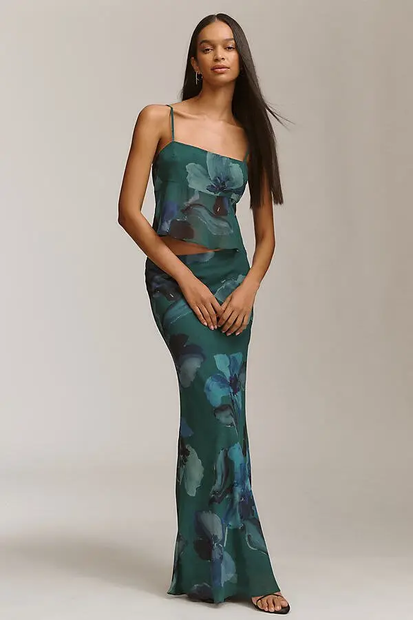 MARE MARE Sleeveless Chiffon Cami & Maxi Skirt Set